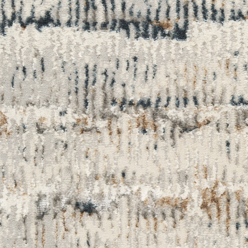 Calvin Klein CK073 Compass Ivory Multicolor Modern Indoor Rug | Wayfair