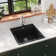 Vidaxl Granite Kitchen Sink Single Basin Black | Wayfair