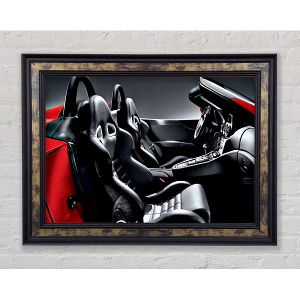 Bright Star Ferrari Seats - Single Picture Frame Print | Wayfair.co.uk