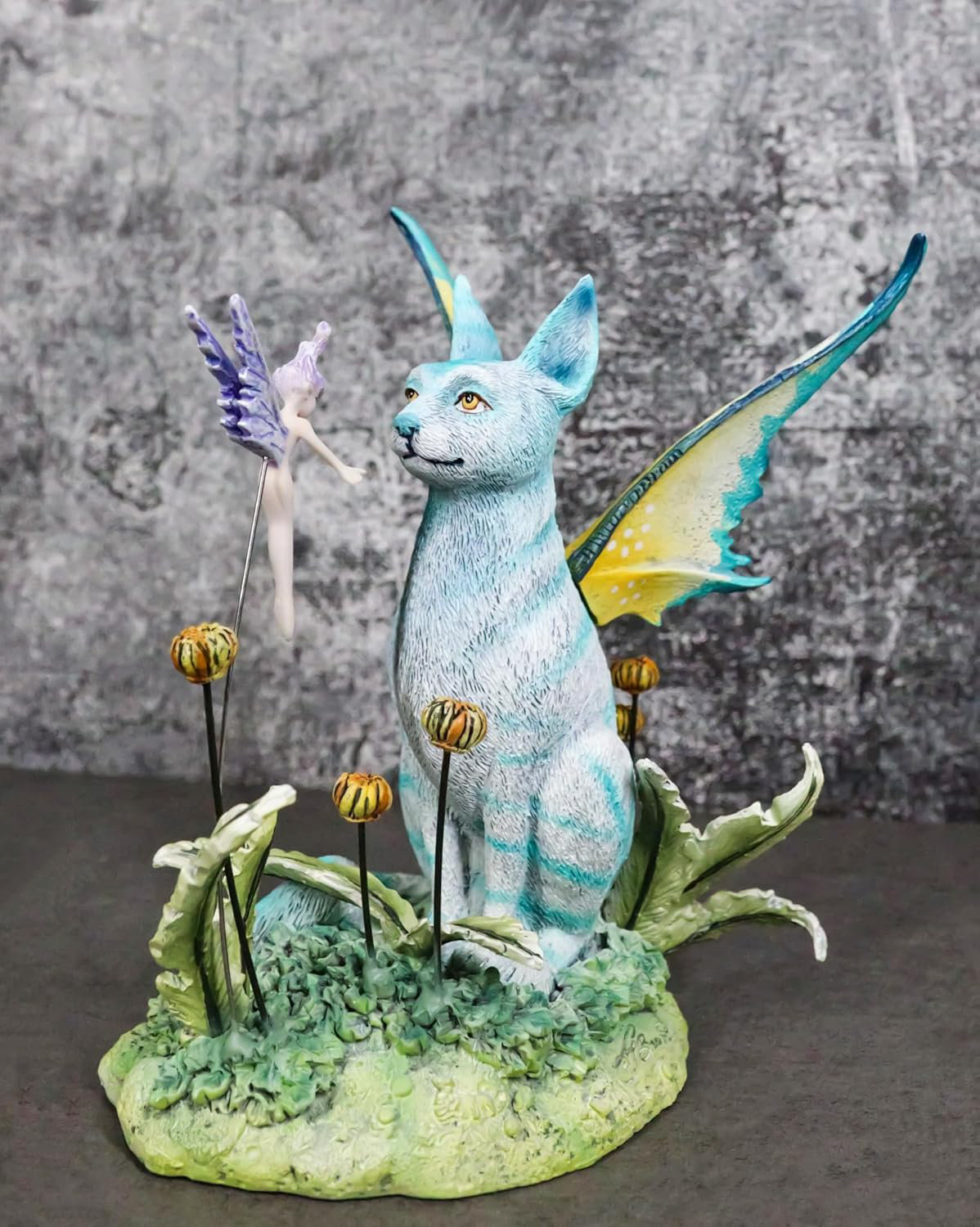 Millwood Pines Whimsical Amy Brown Blue Fairy Cat With Pixie Fae In ...
