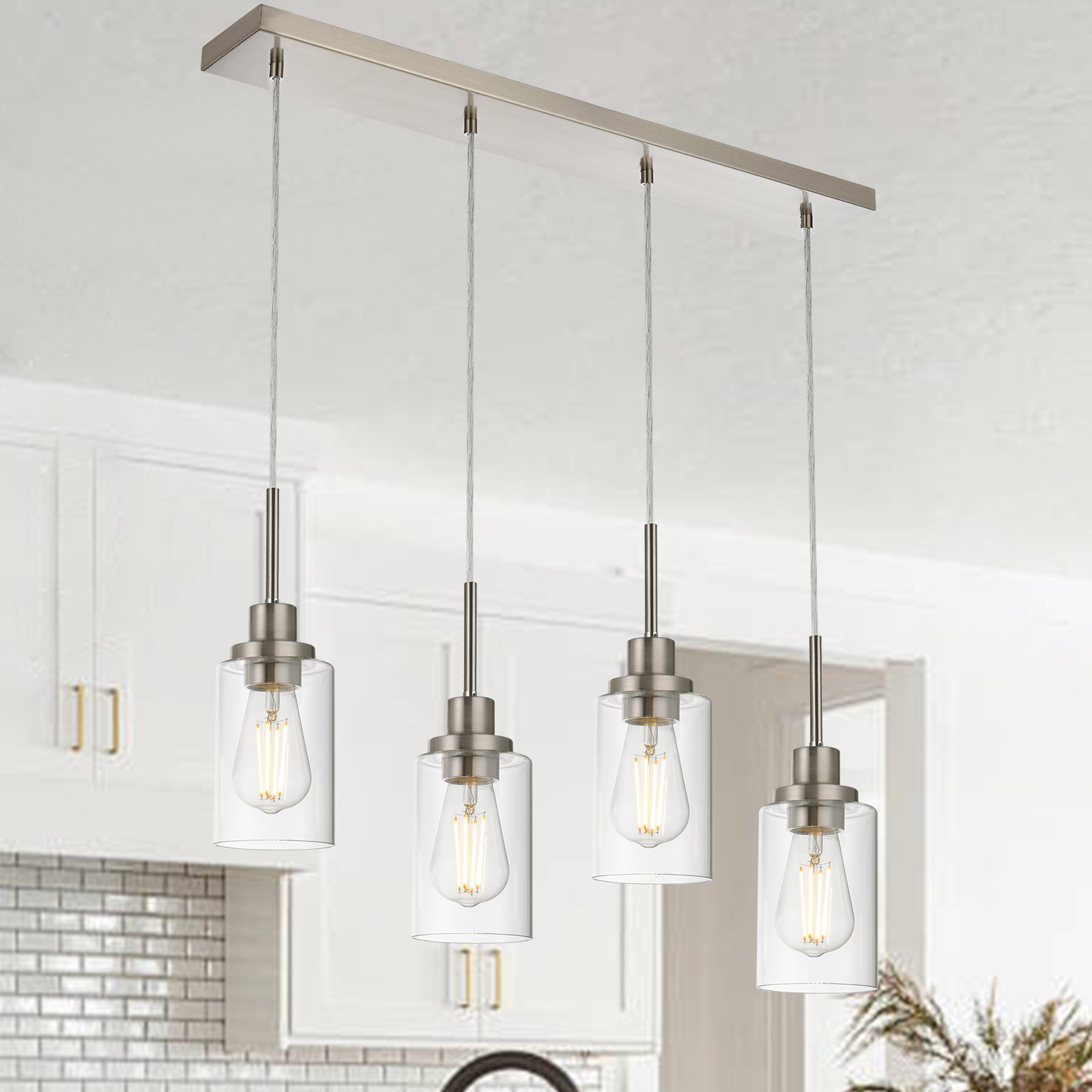 Breakwater Bay Aarjun 4 - Light Dimmable Kitchen Island Linear ...