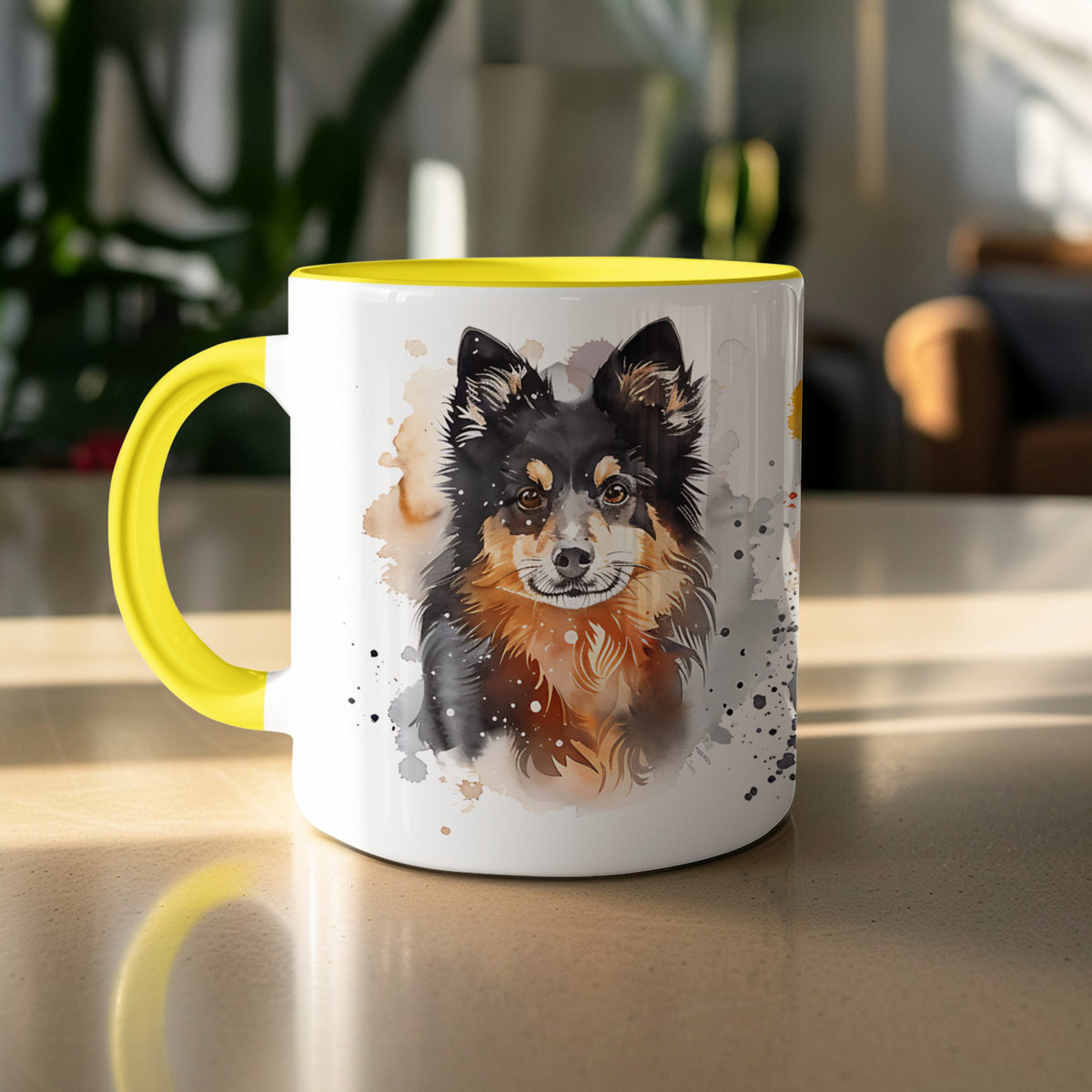 Fleur De Lis Living Elegant Gordon Setter Watercolor Art 11oz Coffee ...