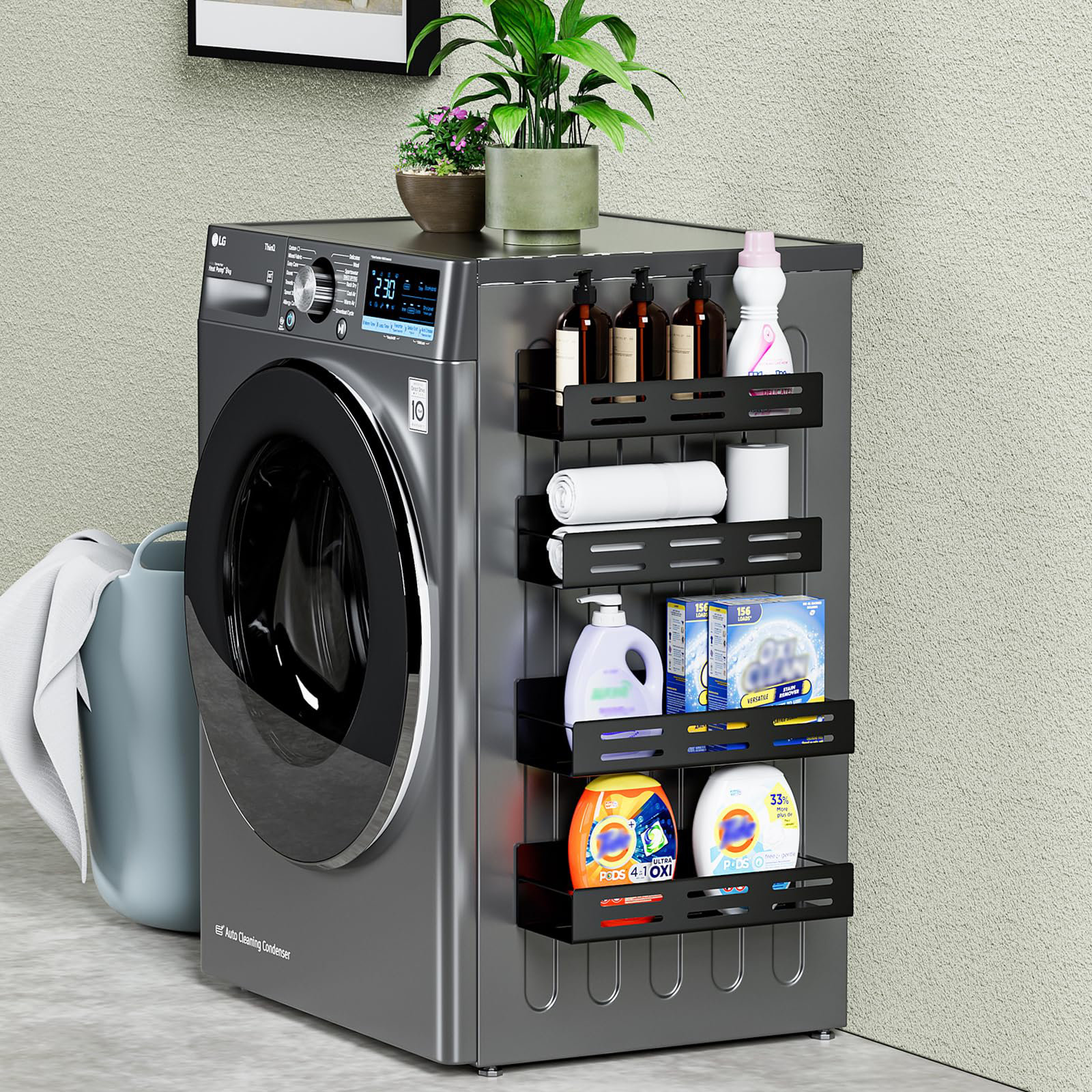 Latitude Run® 4 Pack Magnetic Spice Rack For Refrigerator, Magnetic ...