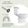 MaceratingFlo Rear Outlet Toilet With Powerful Flush & Space-Saving ...