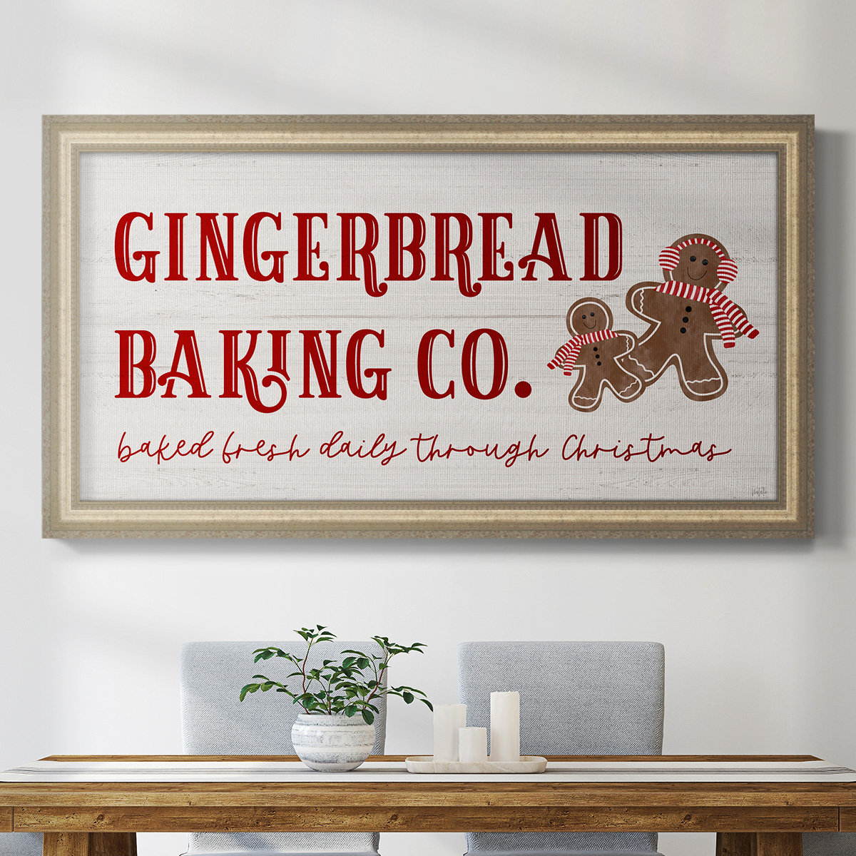 The Holiday Aisle® Gingerbread Baking Co. - Single Picture Frame Print ...