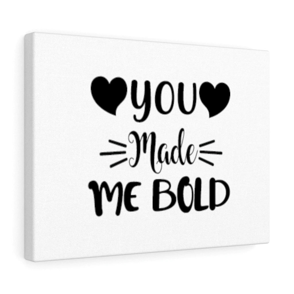 Trinx Scripture Canvas You Made Me Bold Christian Wall Art Bible Verse ...