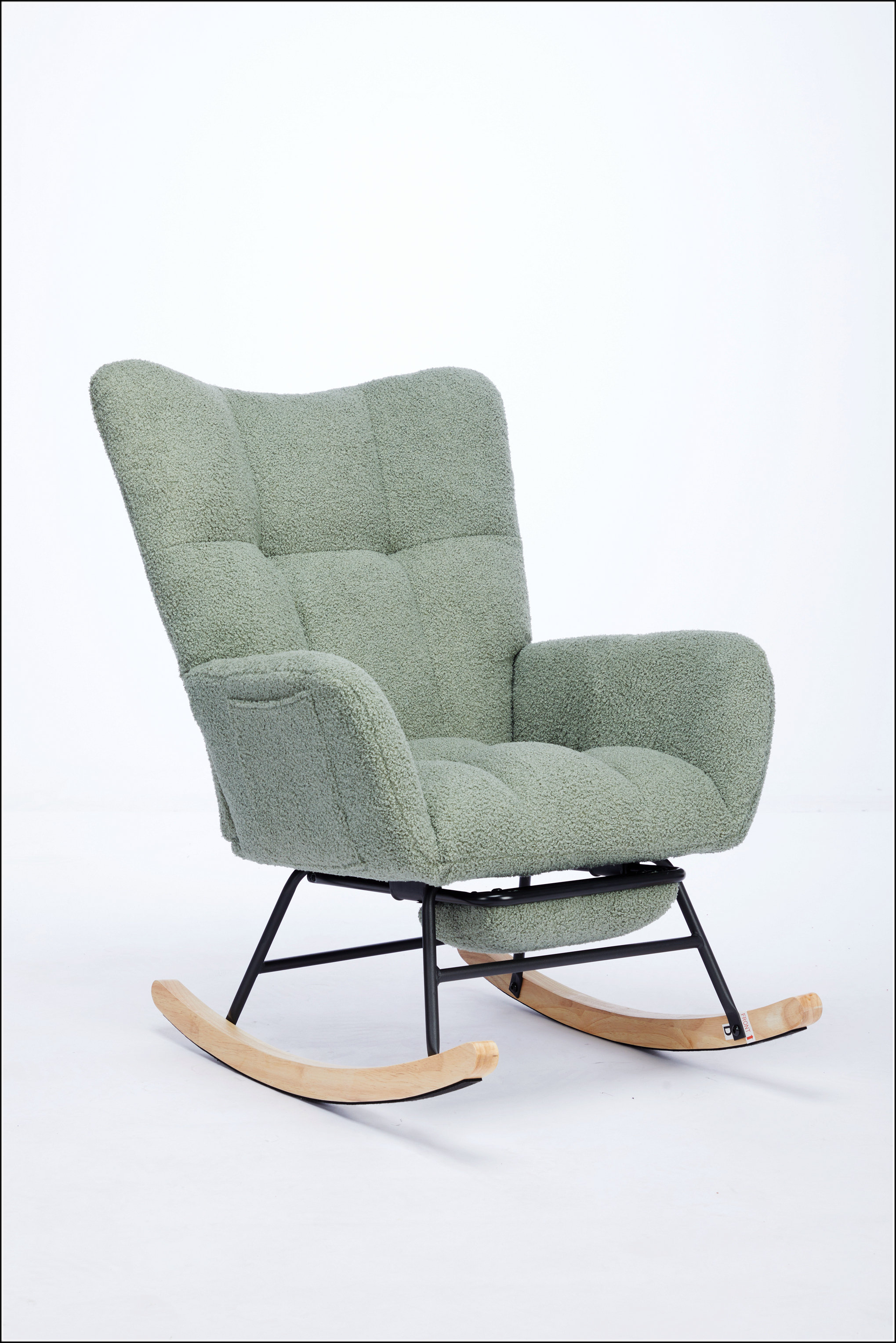 George Oliver Modern Nursery Rocking Chair, Upholstered Glider Chair ...