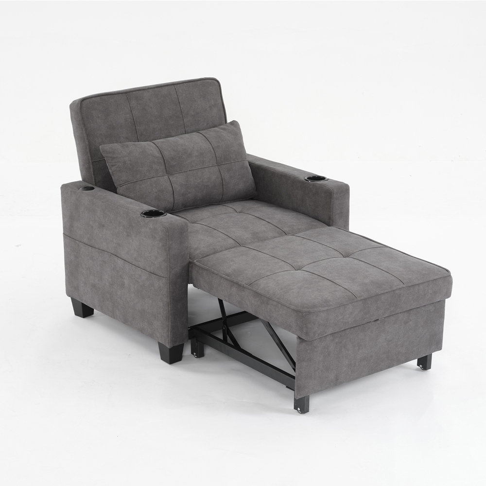 Latitude Run® 3-In-1 Pull Out Sleeper Chair Futon Chair | Wayfair