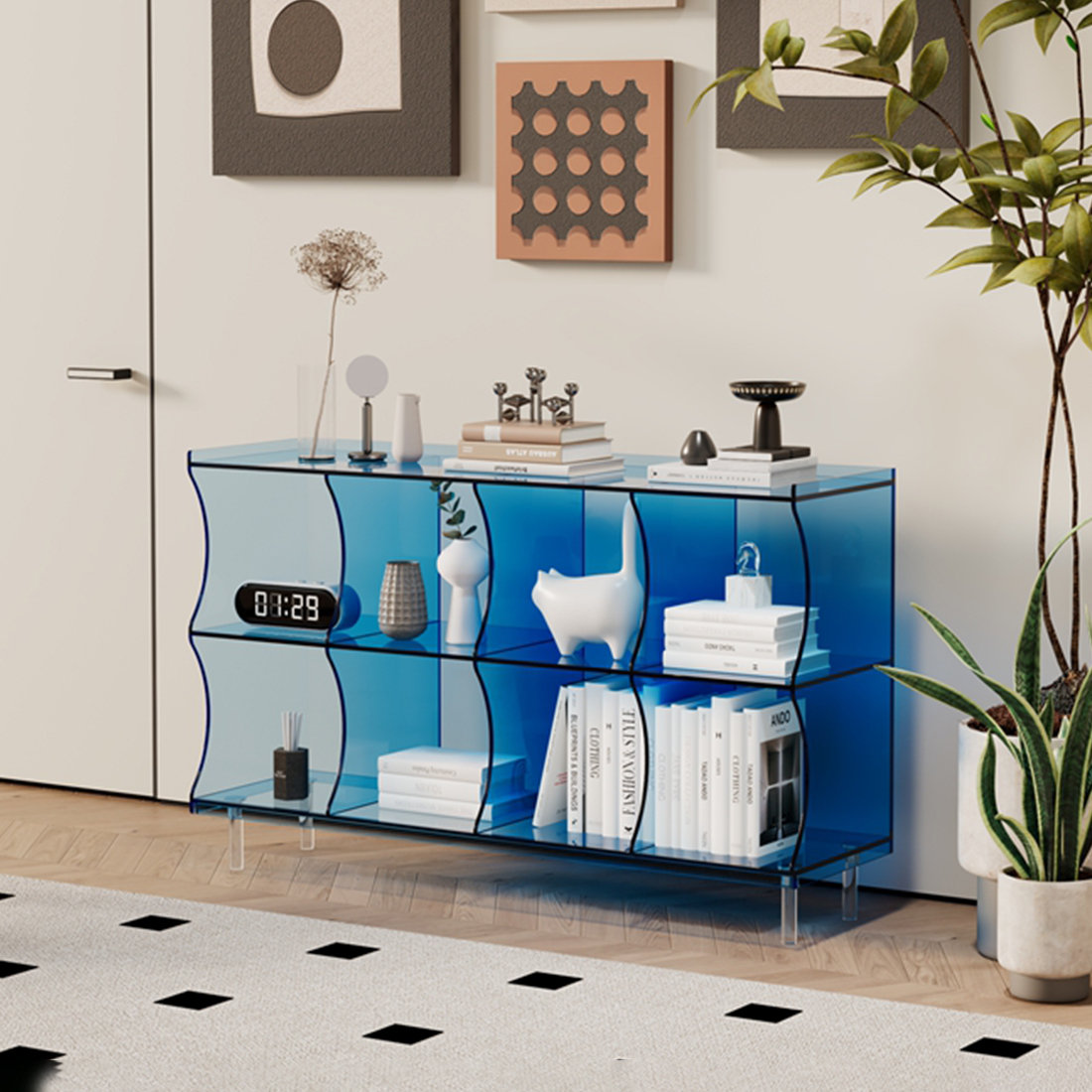 interanest Modern simple open acrylic bookcase | Wayfair