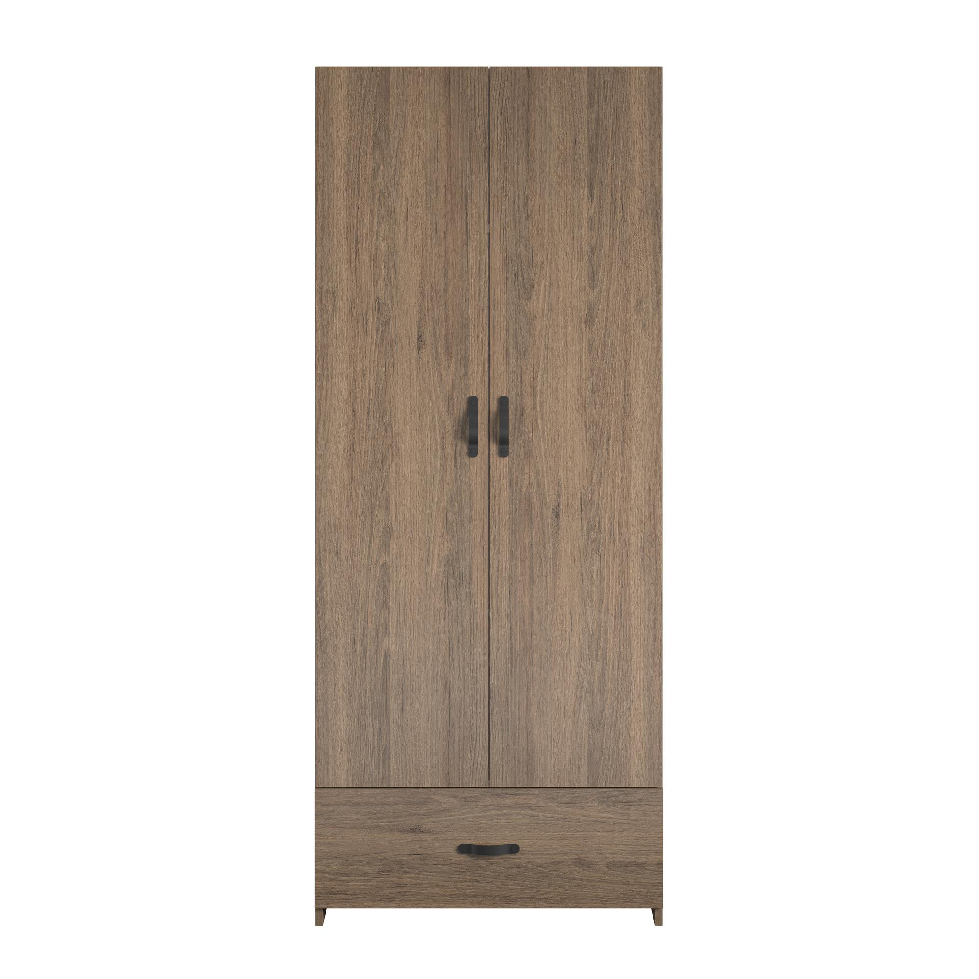 Ameriwood Home 2 Door 1 Drawer Storage Cabinet, Rustic Oak & Reviews | Perigold