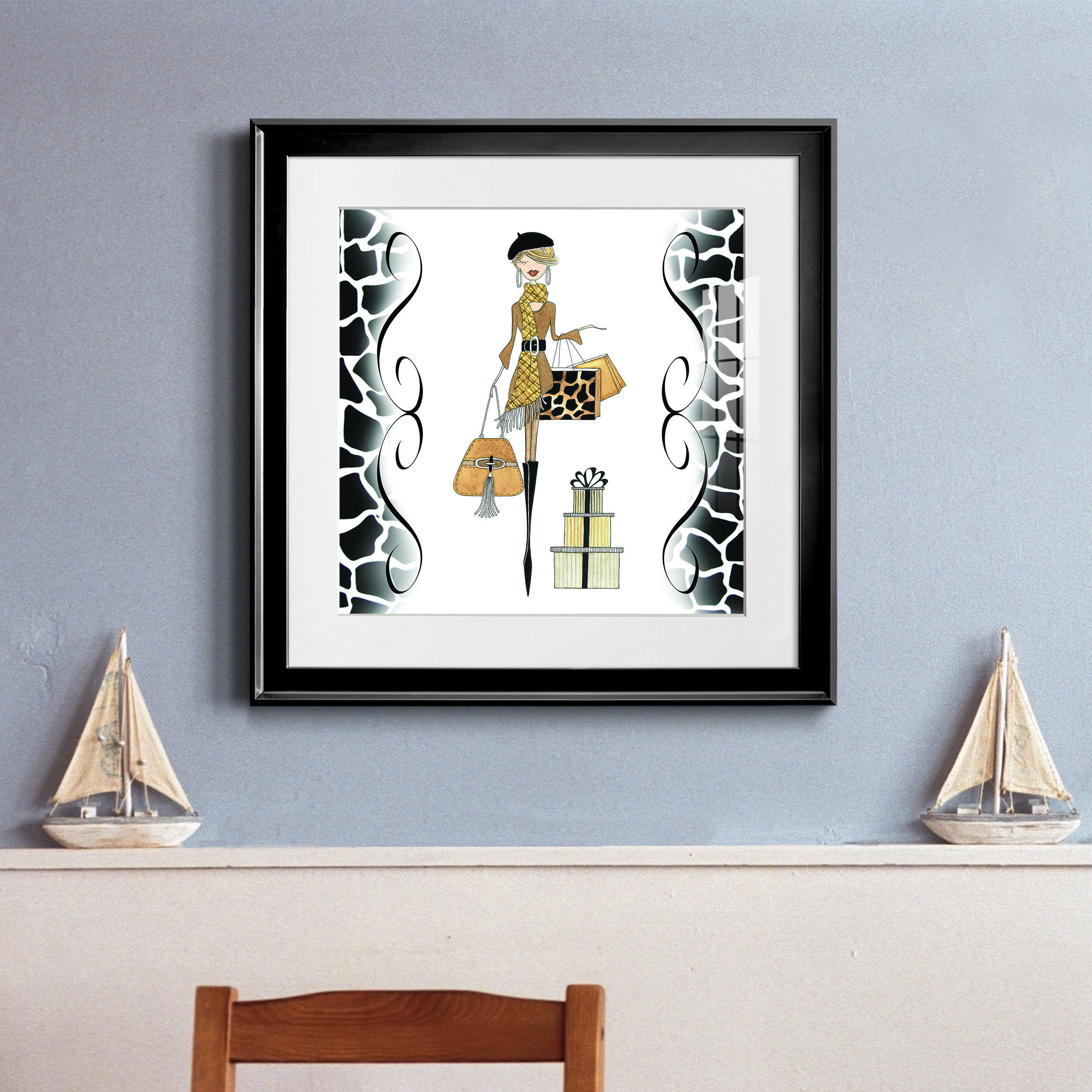 Mercer41 Sleek & Chic Beret Gal - Picture Frame Print - Wayfair Canada