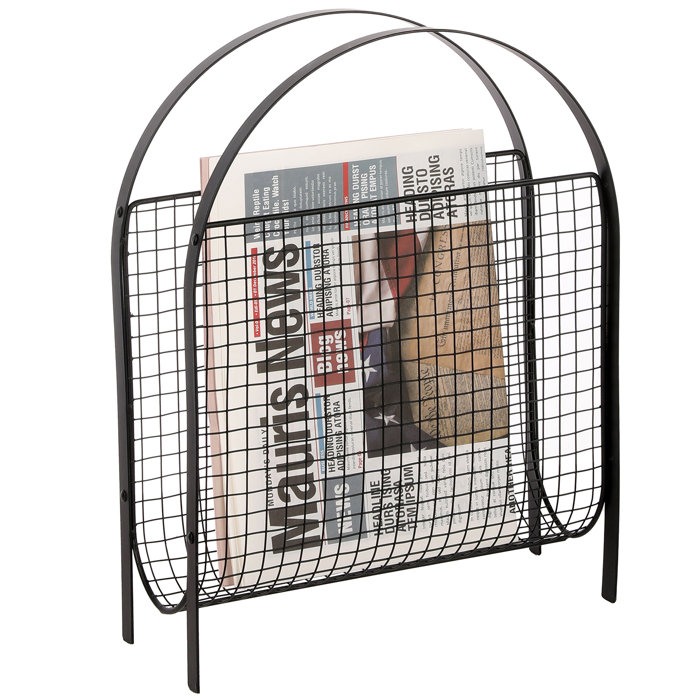 Rebrilliant Metal Free Standing Magazine Rack | Wayfair
