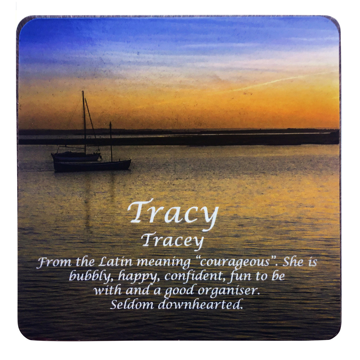 Happy Larry First Name Coaster - Tracy | Wayfair.co.uk