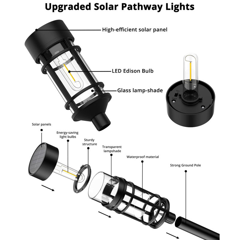 ALHAMBRA Solar Pathway Lights(set of 8) | Wayfair