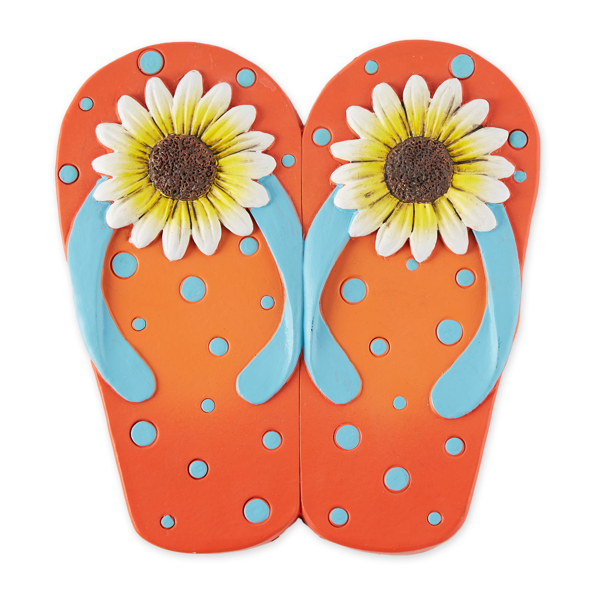 Arlmont & Co. Grisela SUNFLOWER DOT FLIP FLOP STEPPING STONE & Reviews ...