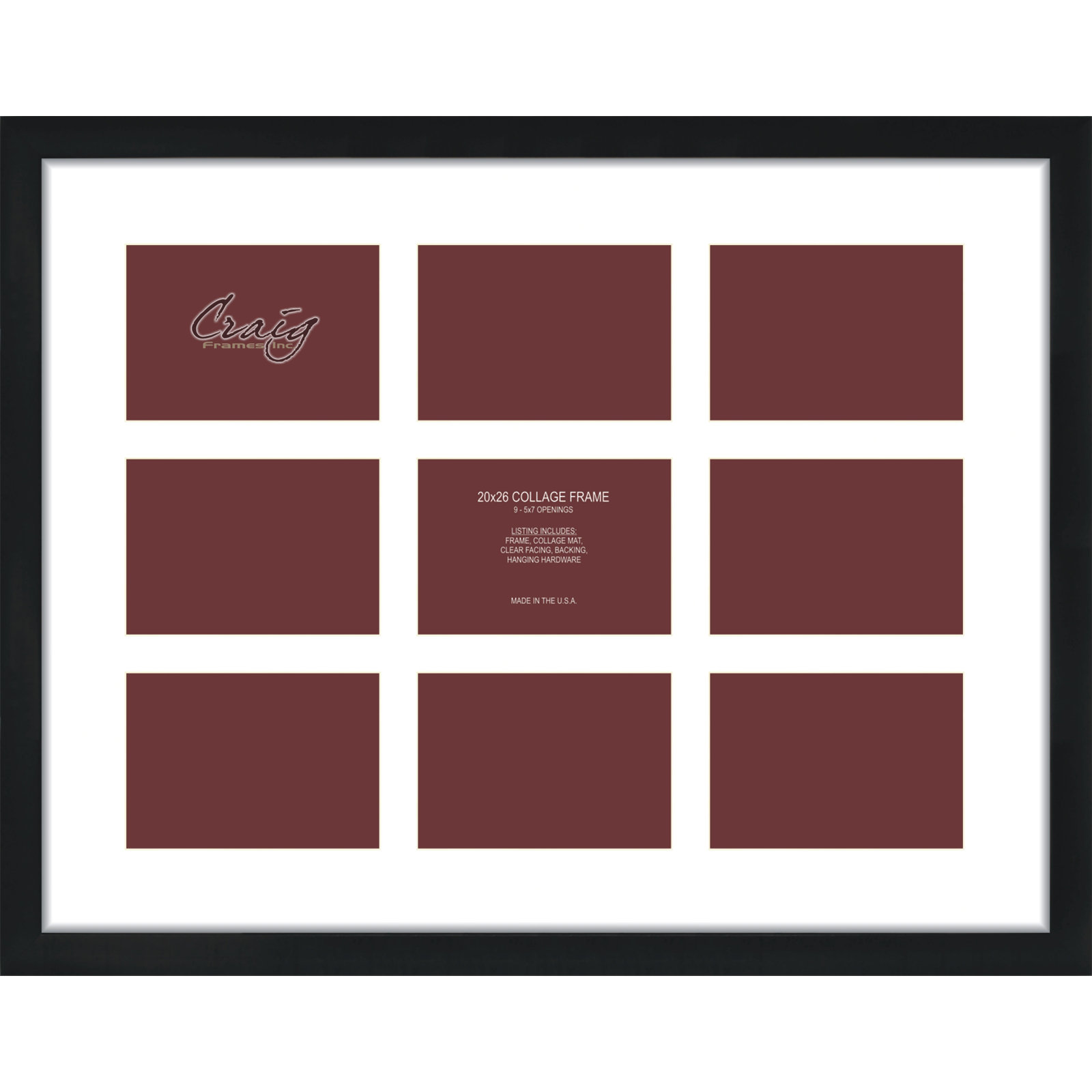 Red Barrel Studio® Matte Collage Frame in Black & Reviews | Wayfair