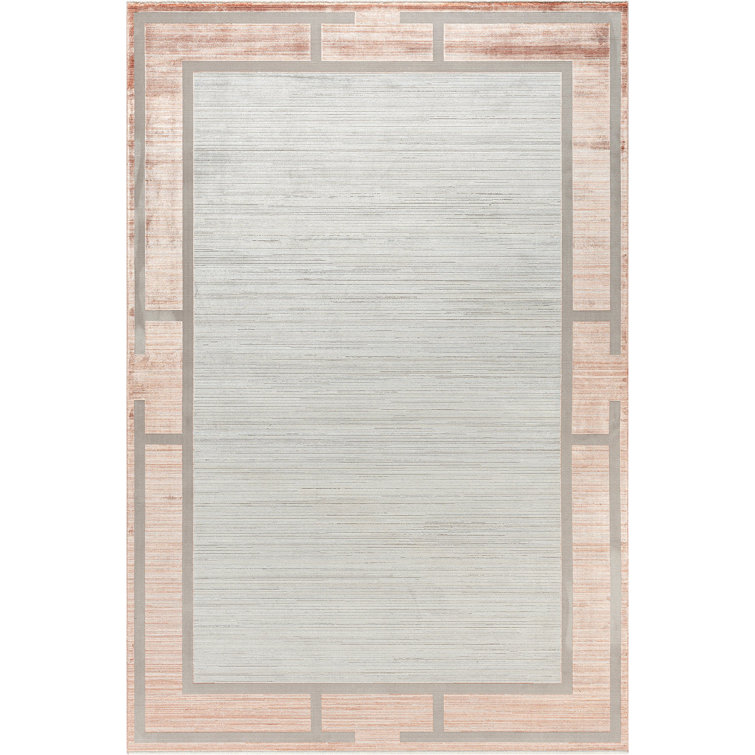 Ebern Designs Rio Framed Machine Woven Indoor / Outdoor Area Rug ...