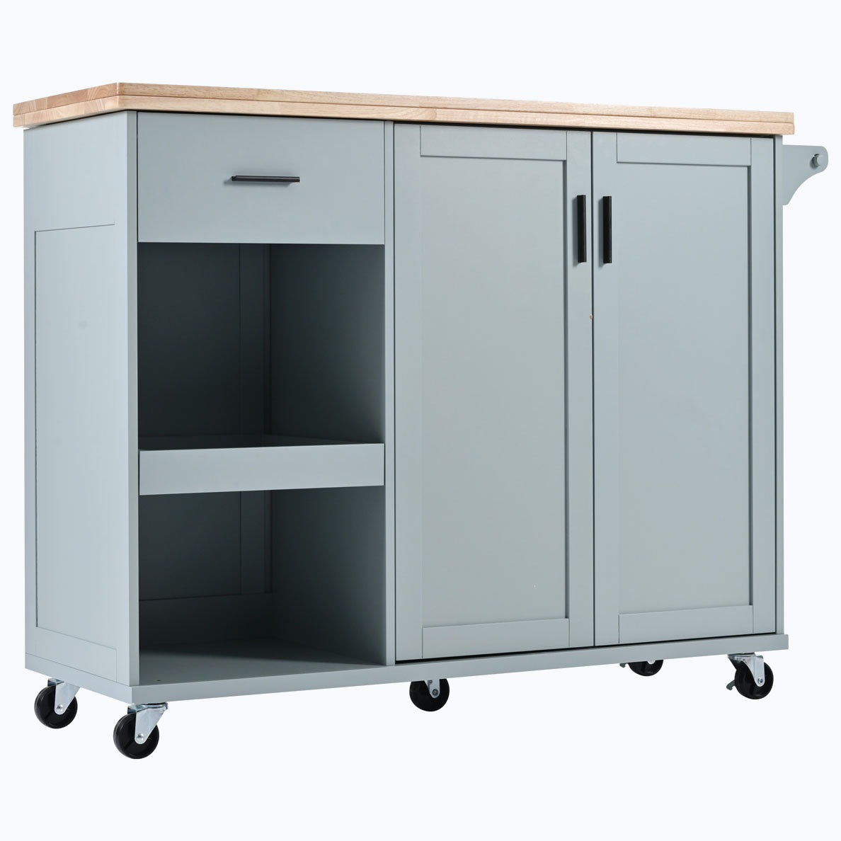 Latitude Run® Kitchen Island with Foldable Counter Top | Wayfair