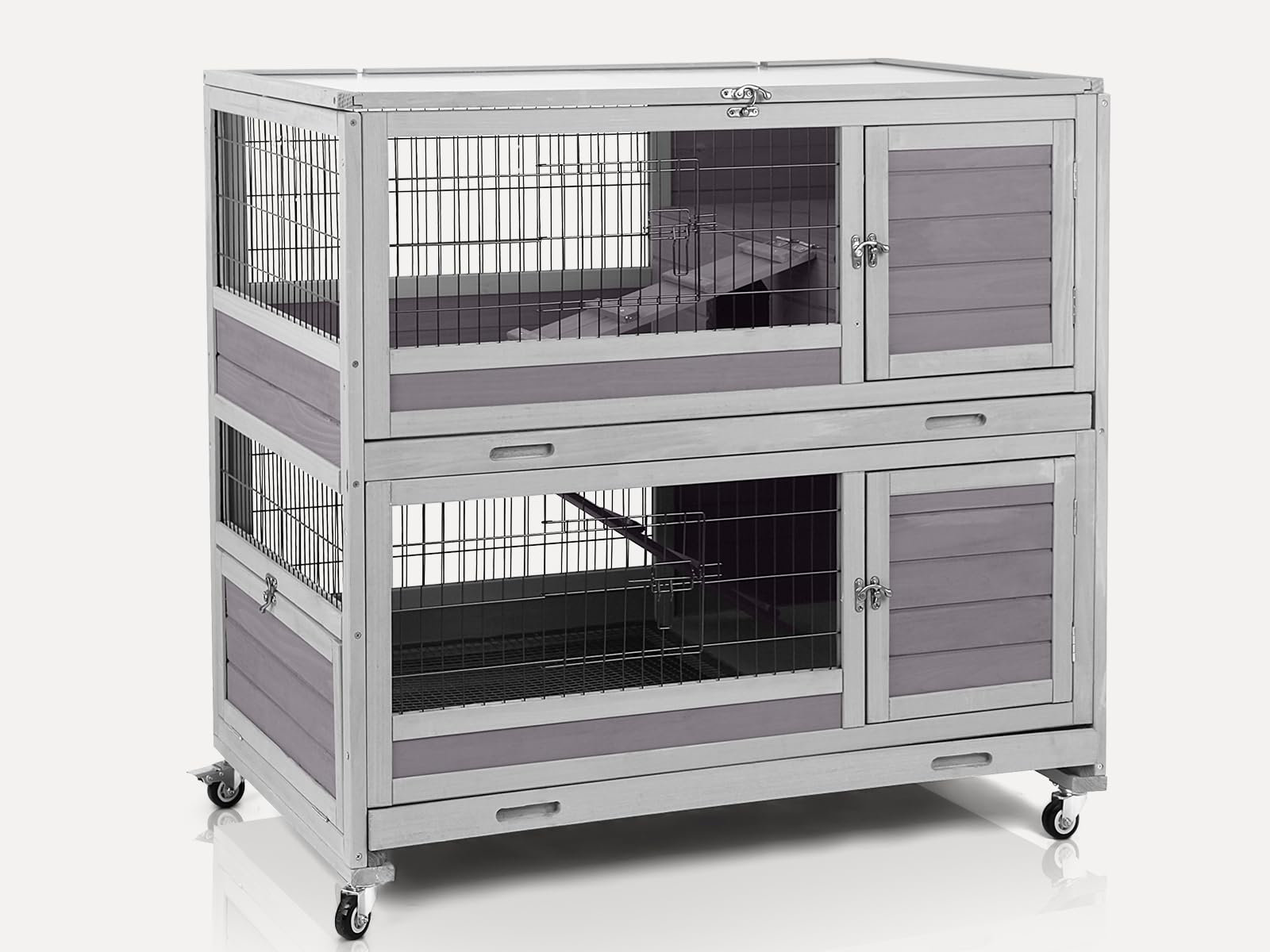Archie & Oscar™ Two-story Guinea Pig Cage With Wheels Rabbit Hutch ...