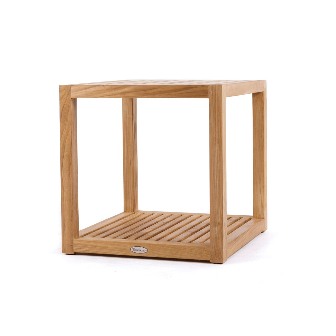 Westminster Teak Table de bout avec tablette et rangement en bois ...