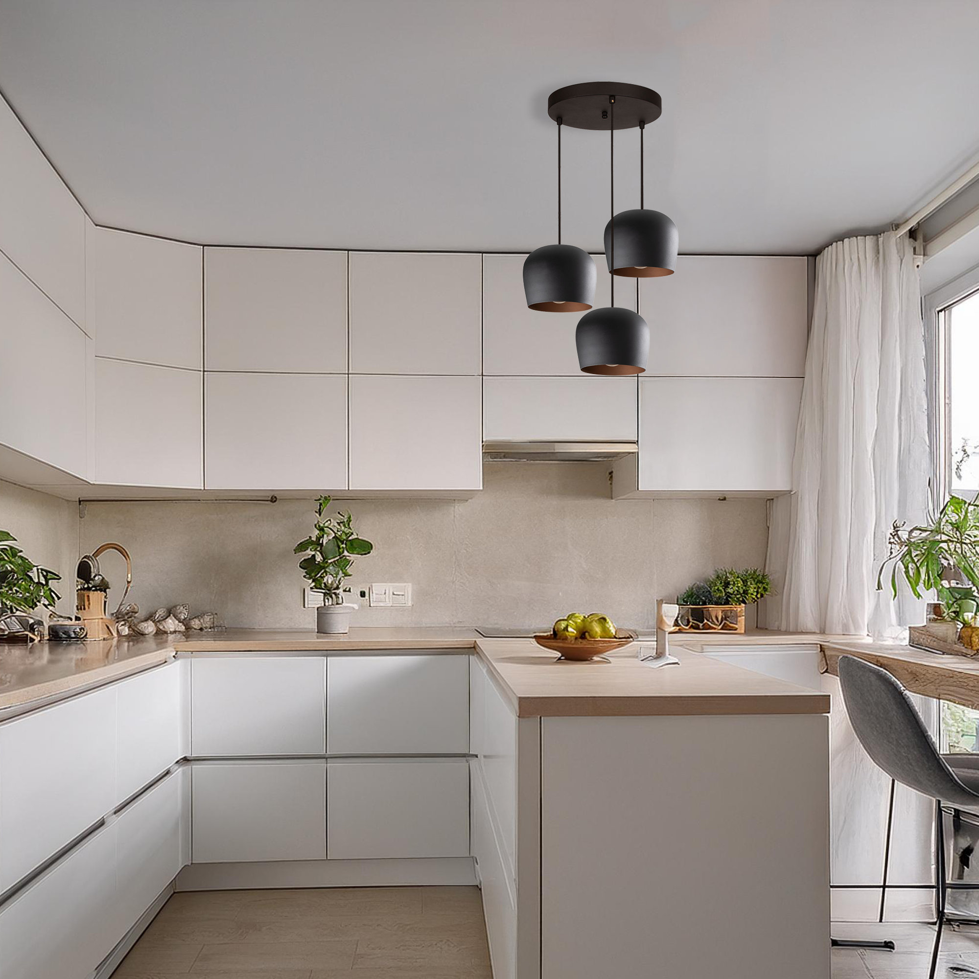 Corrigan Studio® 3 Lights Cup Cluster Pendant | Wayfair