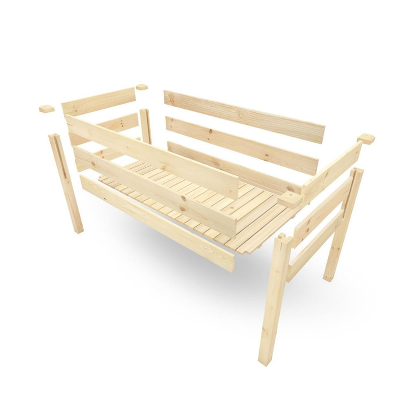 Arlmont & Co. Shwan Wood Outdoor Raised Garden Bed | Wayfair