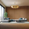 e-Joy 106" x 24" Flexible Fluted Semi-Circle Wood Shiplap Wood Wall ...