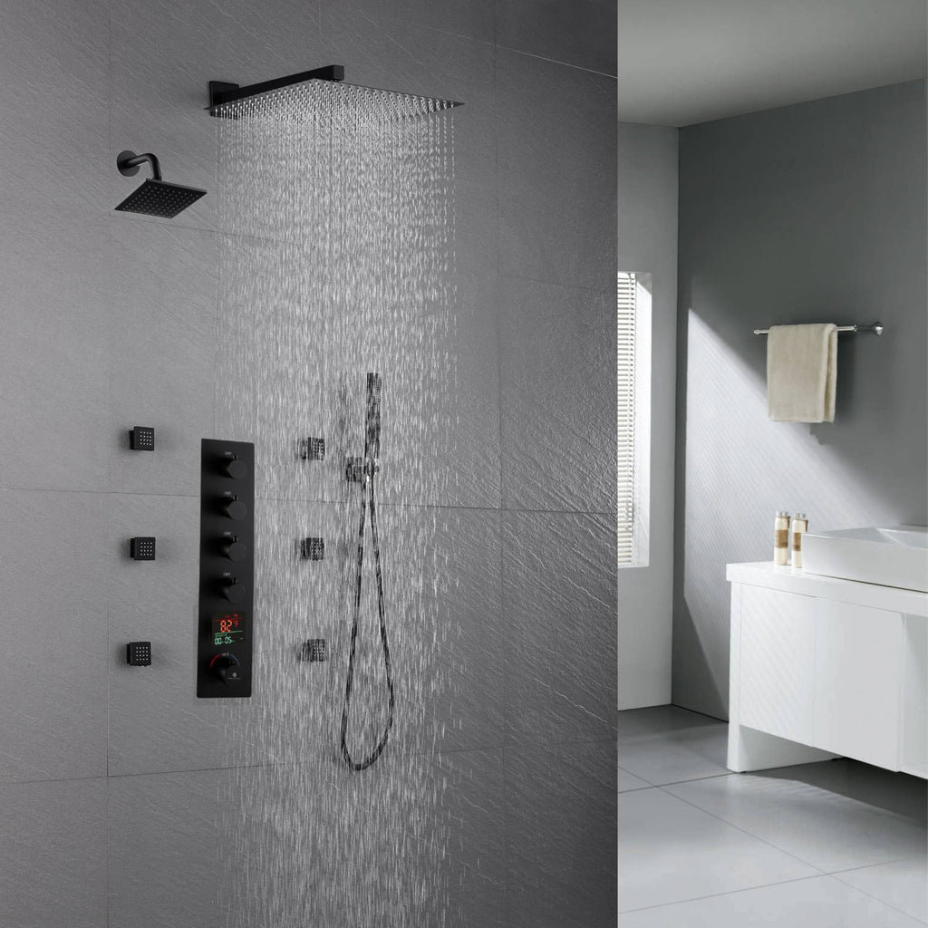 Wonderland America Thermostatic Complete Shower System with Rough in ...