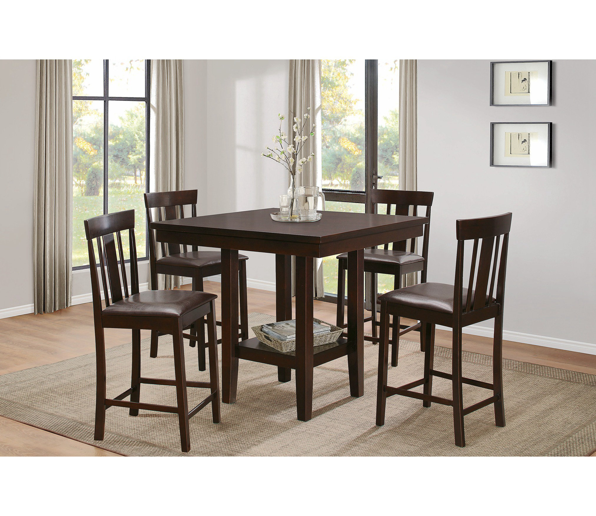 Red Barrel Studio® Counter Height Dining Set, Counter Height Table with ...