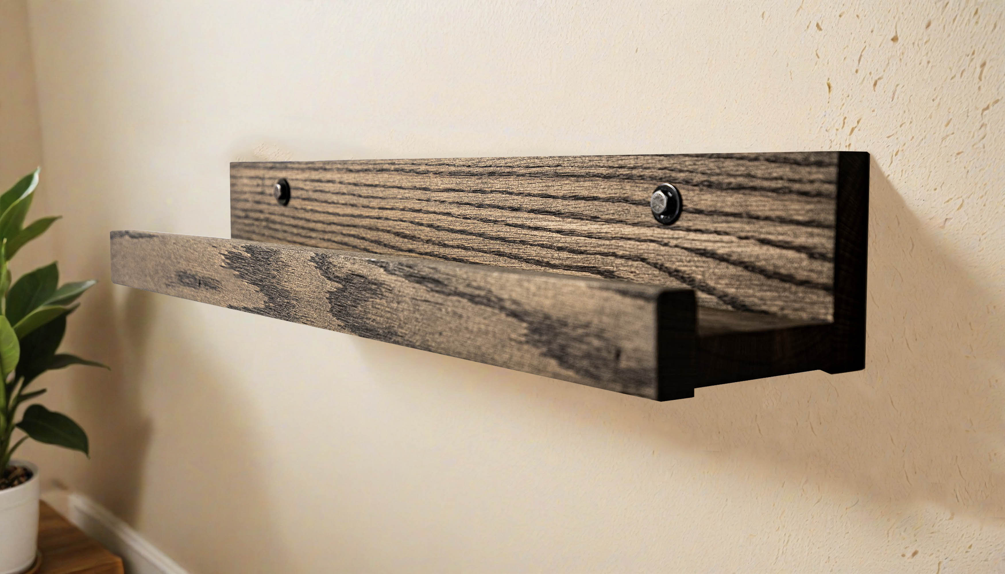 Latitude Run® Rayne Small Solid Oak 3 Piece Lipped Shelves | Wayfair
