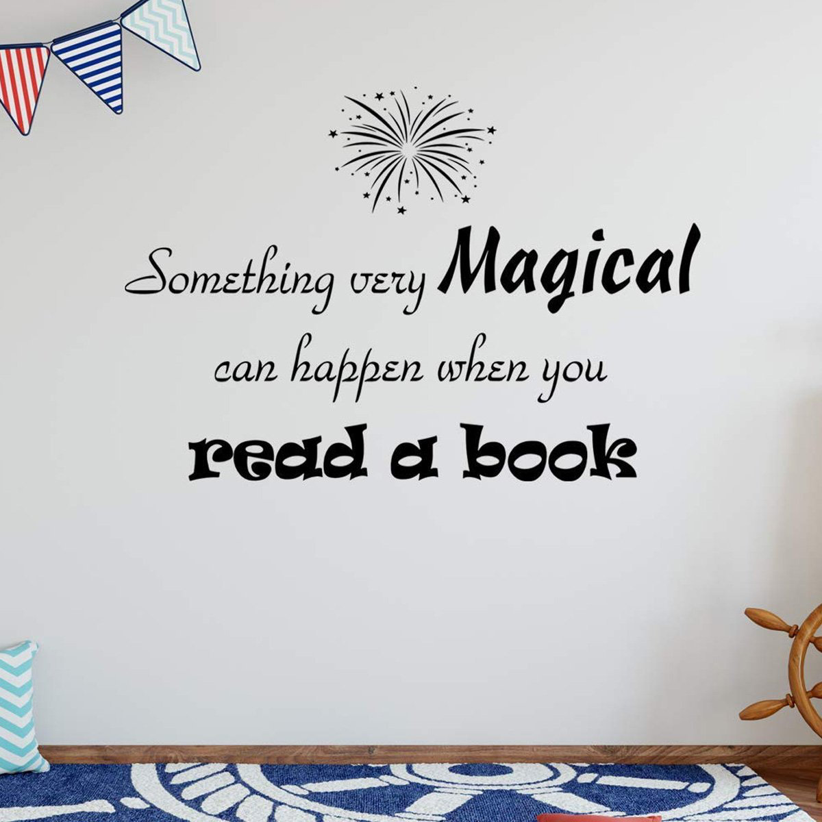 Harriet Bee Bernabe 'Something Very Magical Can Happen When You Read a Book' Wall Decal | Wayfair