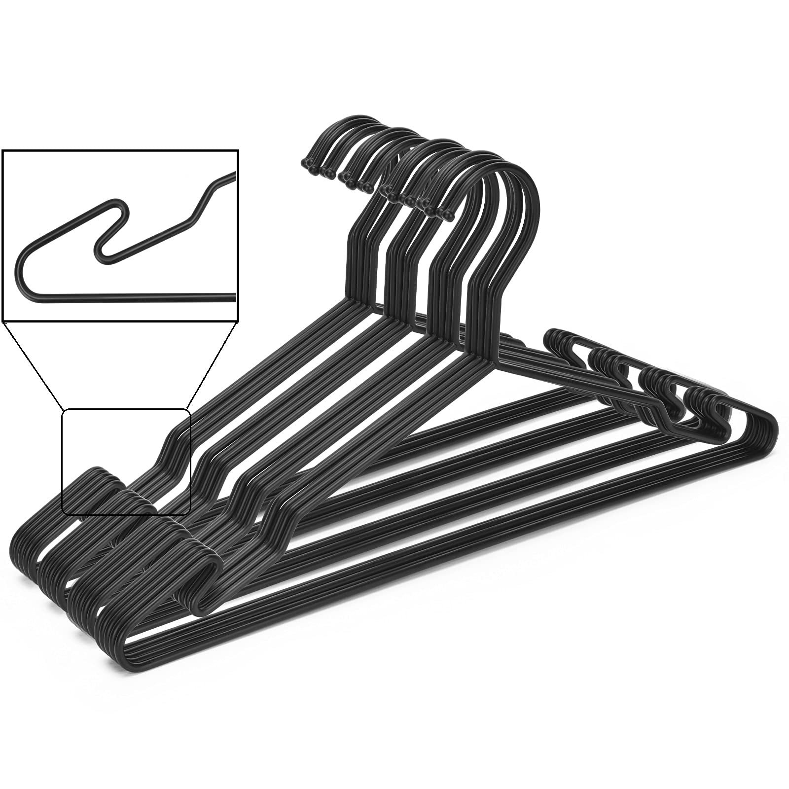 Rebrilliant Deluxe Heavy Duty Hanger Set, Compact Shirt Hangers 20 Pack ...