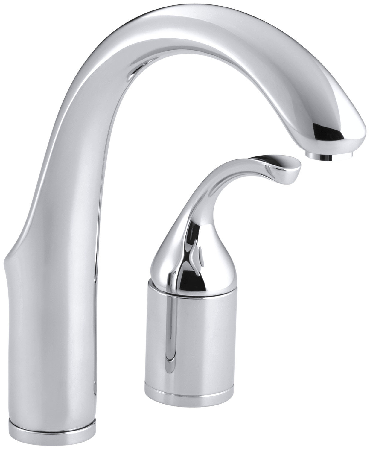 Kohler Forté Two-Hole Single Handle Kitchen Faucet with Lever Handle ...
