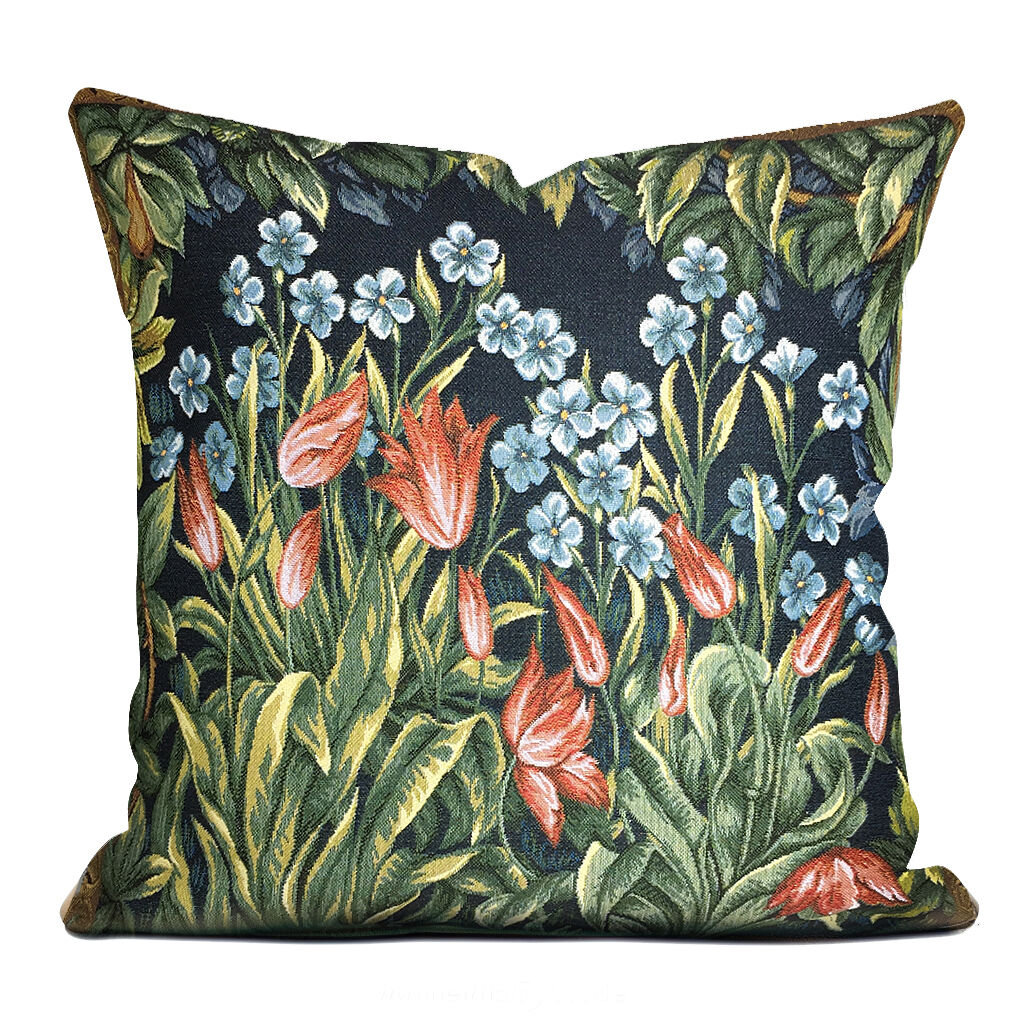 Organic Club Blooming Apple Tree. William Morris Tapestry Pillow 18х18 ...