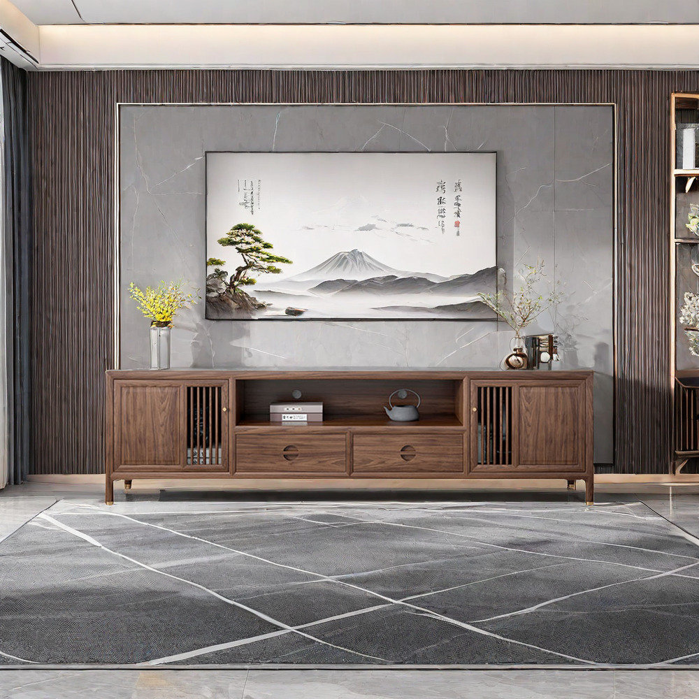 moonlight design Simple new Chinese TV cabinet | Wayfair