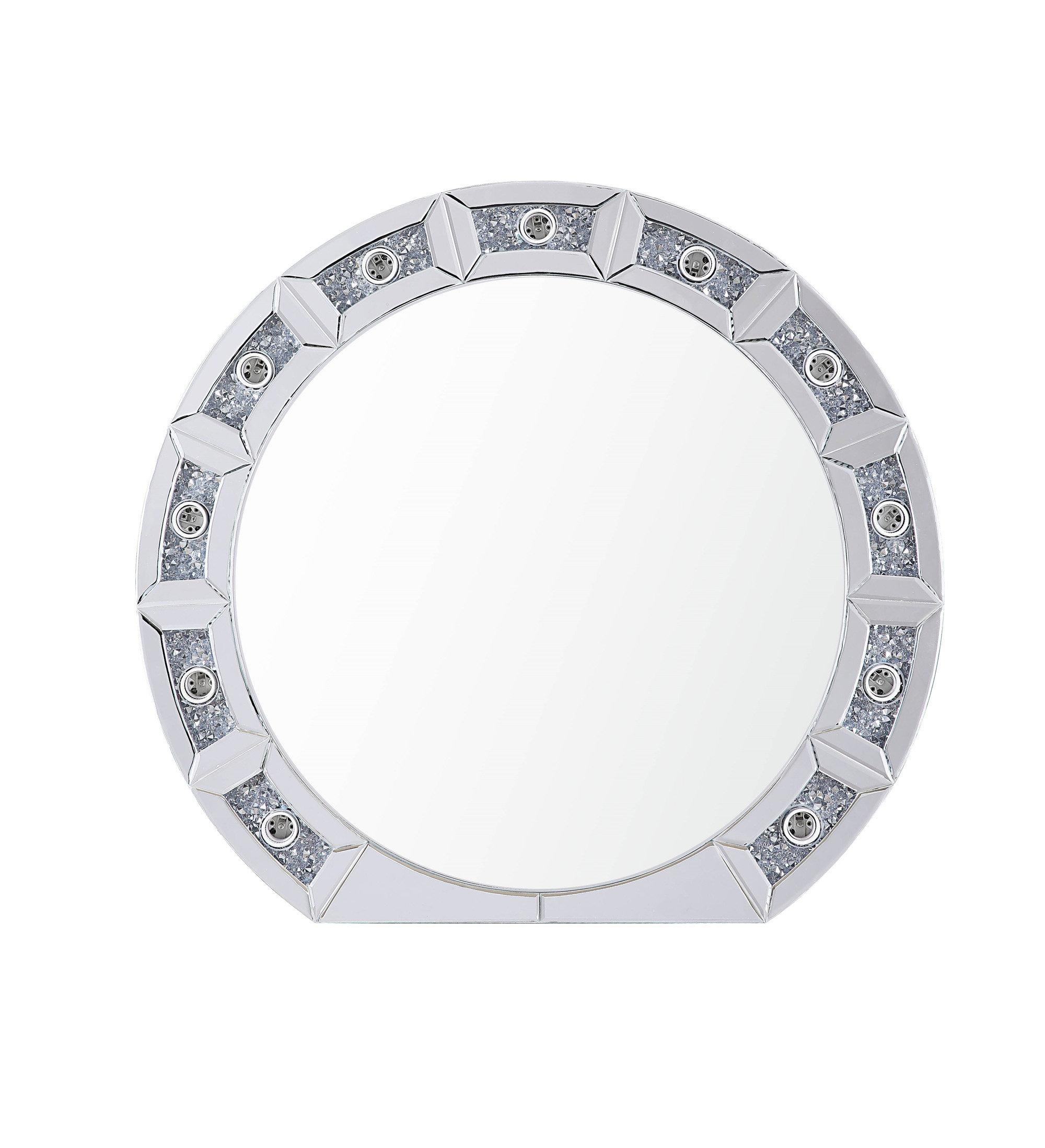 Mercer41 Noralie Mirrored & Faux Diamonds Accent Mirror | Wayfair