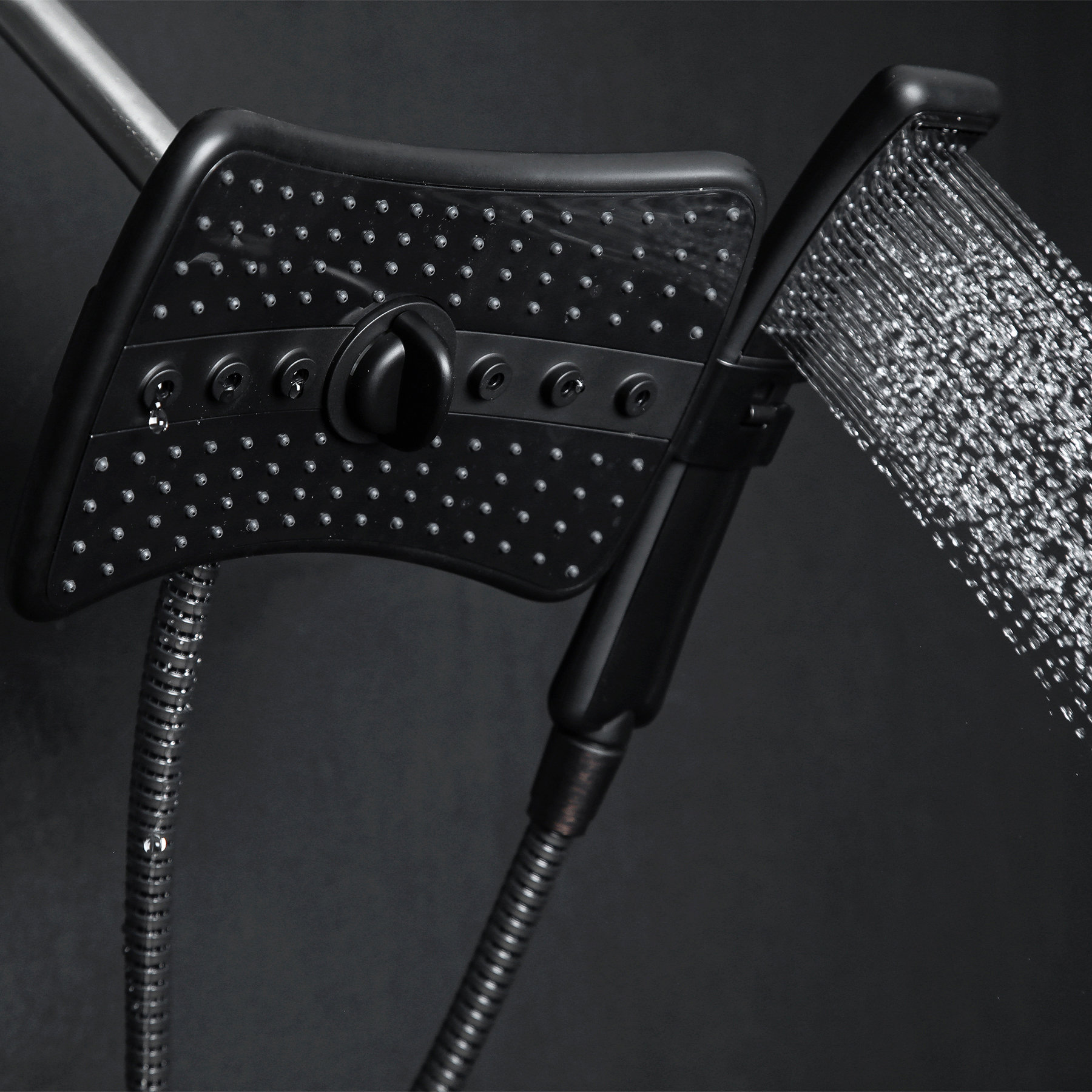 AKDY Massage/Jet Dual Shower Head & Reviews | Wayfair