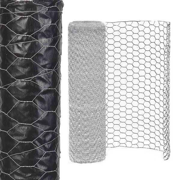 Dakota Fields Betton 119.38cm H x 1968.5cm W Silver Metal Wire/Mesh ...