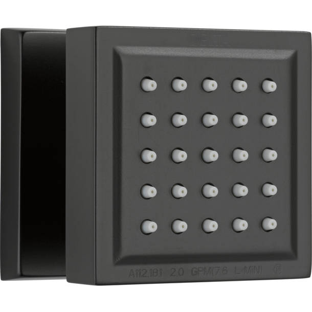 Delta Modern Raincan Square Shower System, Rain Shower Head with ...