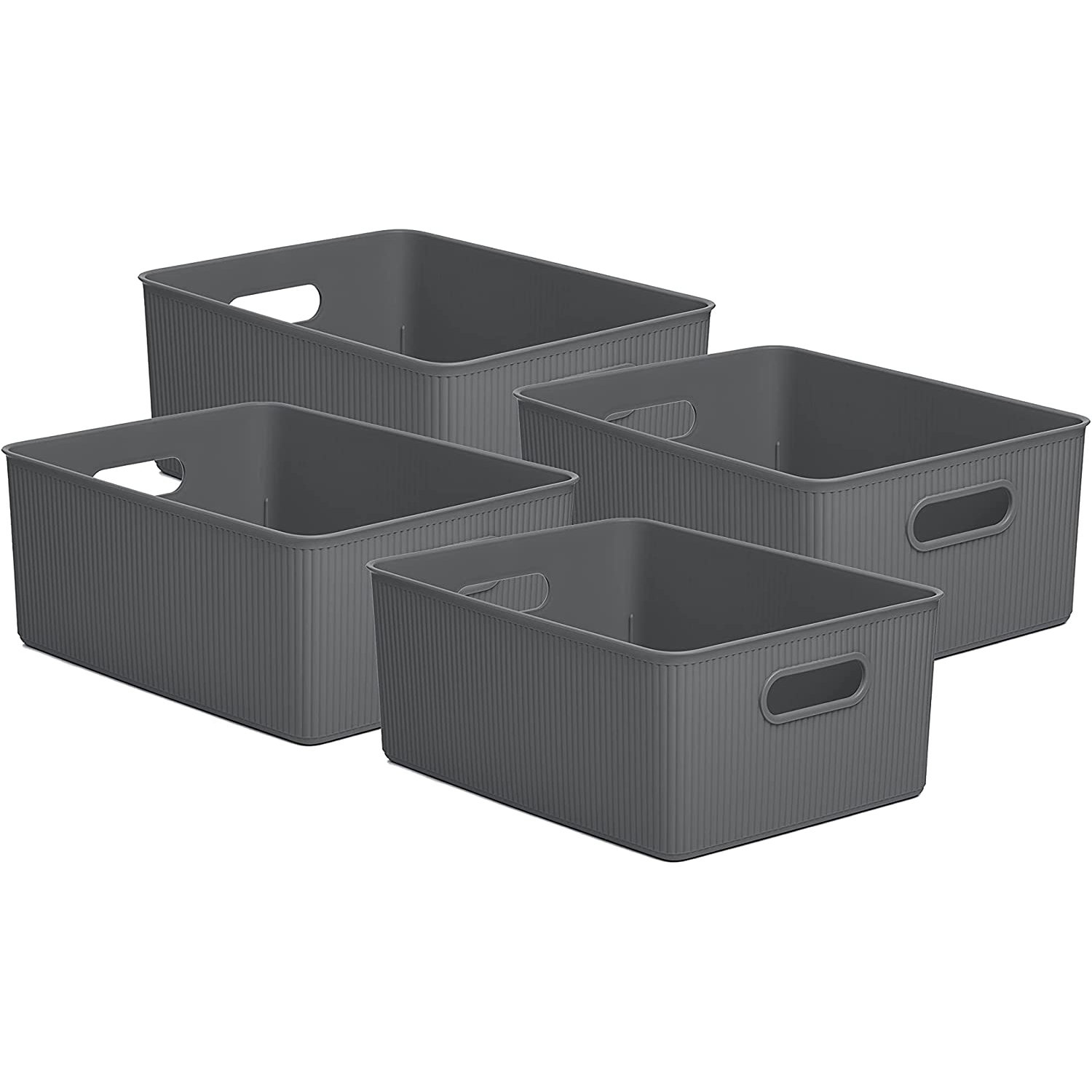 Superio Ribbed Plastic Box Set | Wayfair