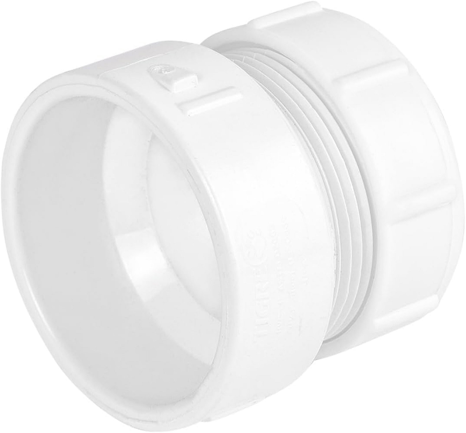 Supply Giant 1-1/2 in. White PVC DWV Trap Adapter, Female Hub x Slip ...