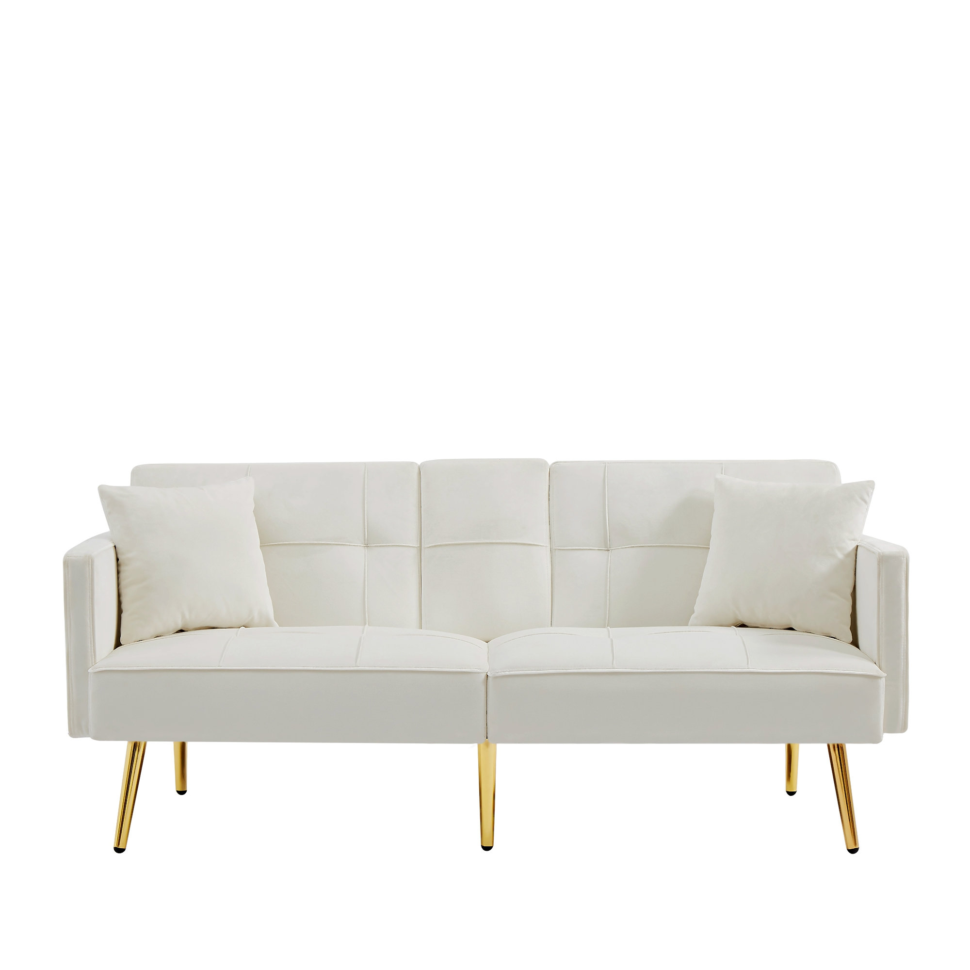 Mercer41 Tayabah 69.2'' Velvet Tufted Convertible Sofa | Wayfair