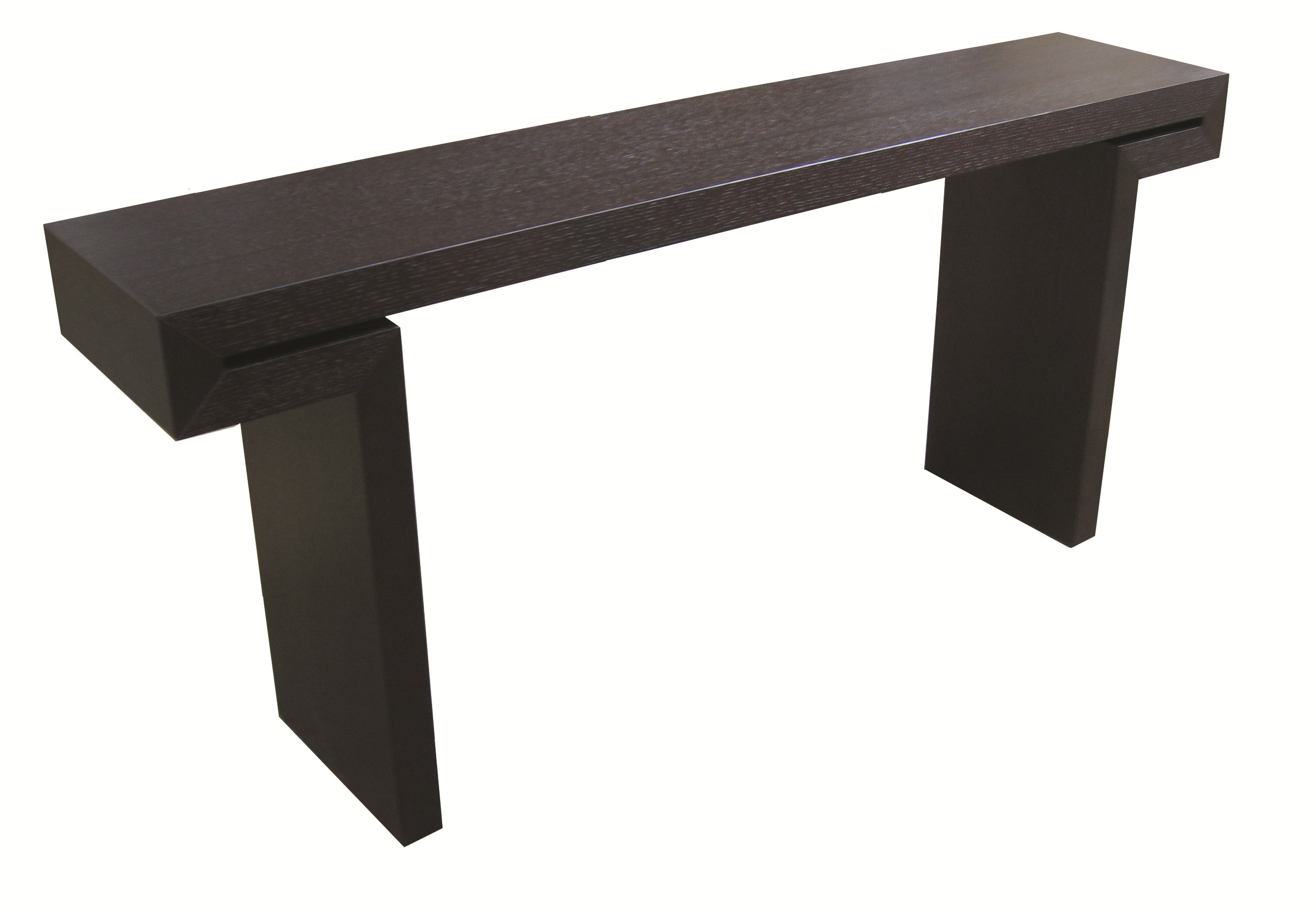 Hokku Designs Honniball Console Table- Ebony Oak | Wayfair