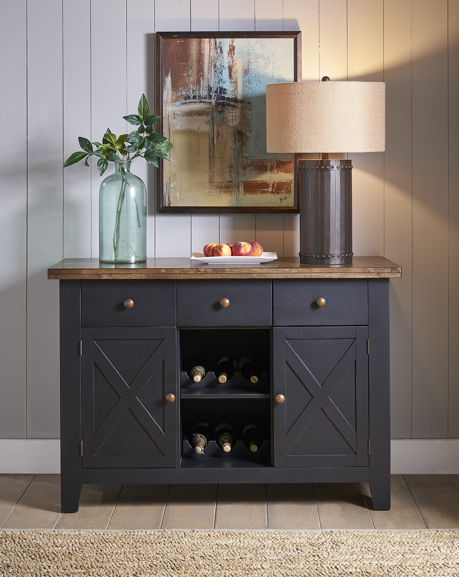 Laurel Foundry Modern Farmhouse® Suki 52 inch 3-drawer Solid Rubberwood ...