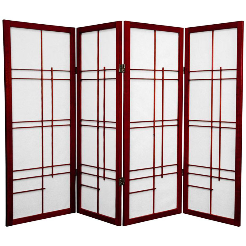 World Menagerie Clara 4 Ft. Short Rice Paper Folding Screen & Reviews ...