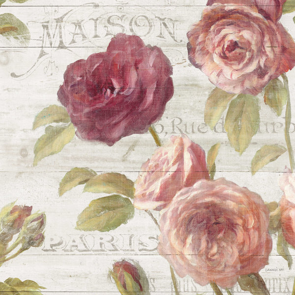 WayArt French Roses V | Wayfair