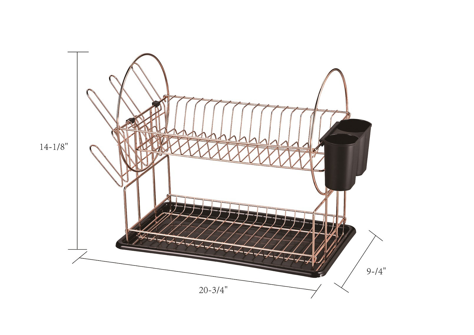 Best Desu, Inc. Stainless Steel 2 Tier Dish Rack | Wayfair