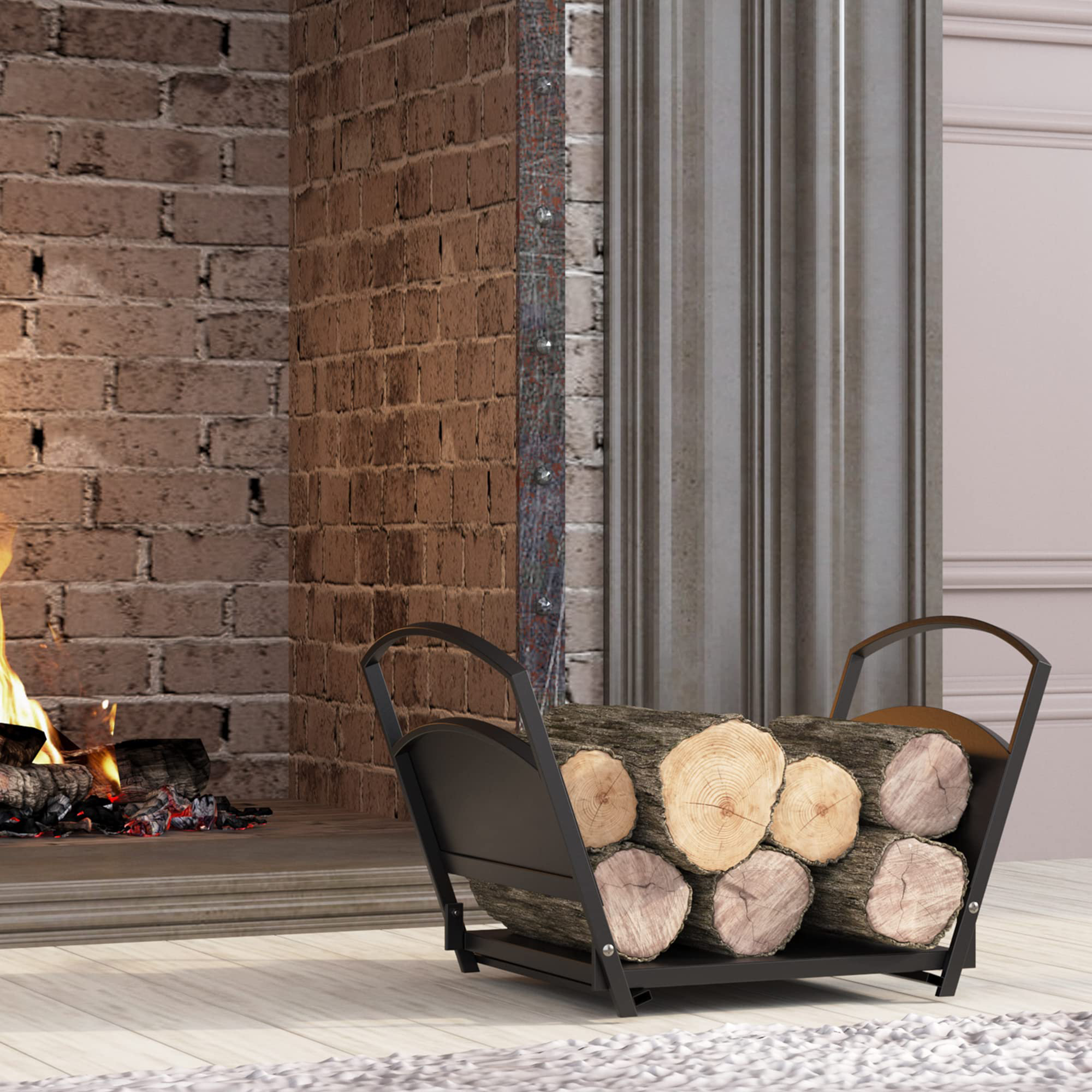 Trent Austin Design® Fireplace Log Holder Folding Firewood Rack ...