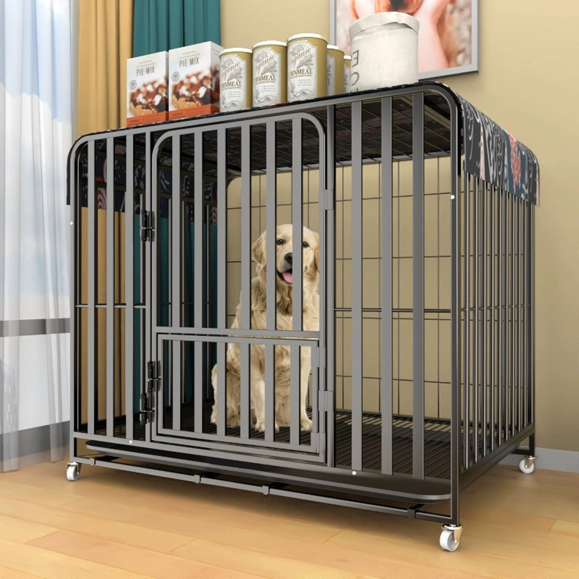 Tucker Murphy Pet™ Steel Solid Pet Cage Household Kennelfor Indoor With ...