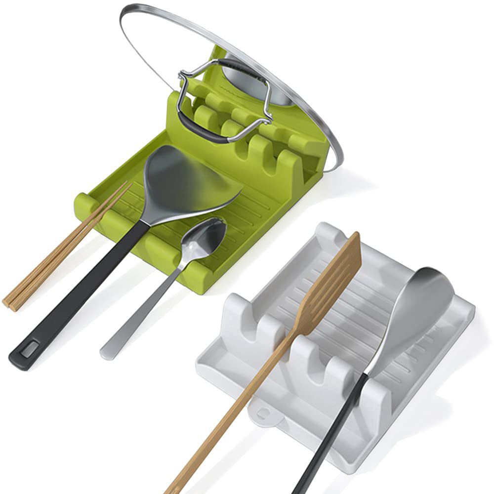 Latitude Run® 2 Pack Utensil Rest For Stove Top, Spatula/Ladle/Spoon ...